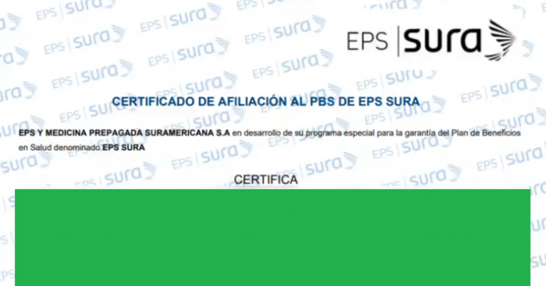 Certificado Sura EPS Obtenerlo Descargarlo e Imprimirlo